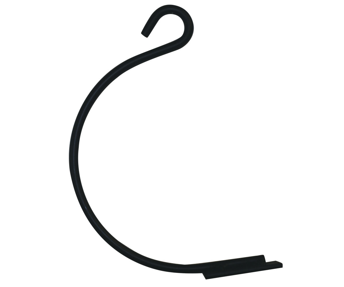 Wall Hook with Back Plate - Black Carriage Furniture