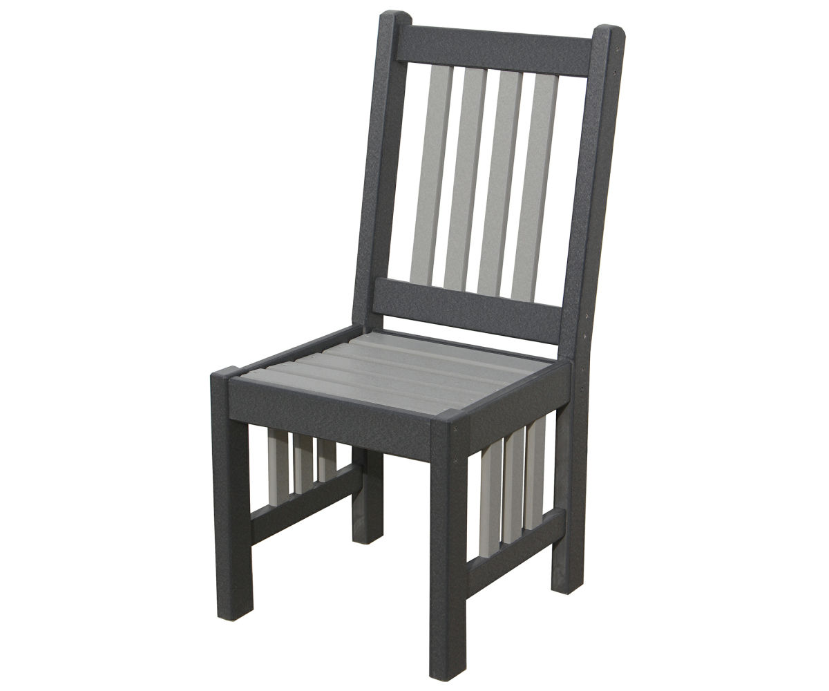 18" Mission Chair - Black Carriage Furniture